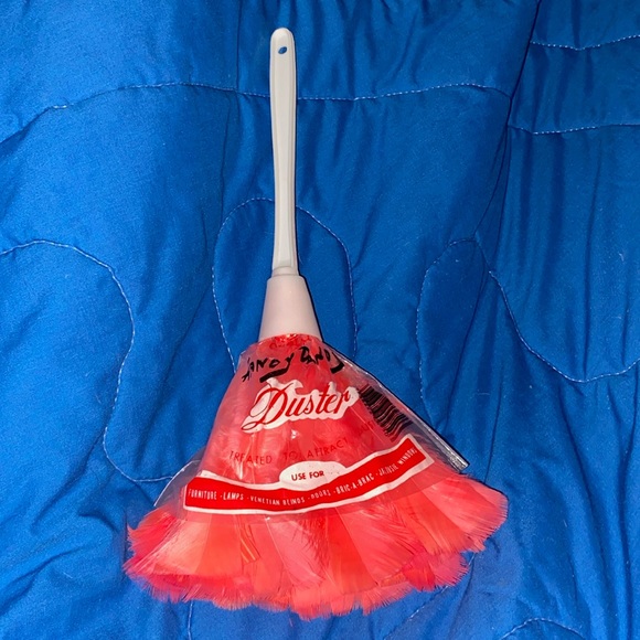 Other | Vintage New Old Stuck Handy Dandy Feather Duster Flourescent Red | Poshmark